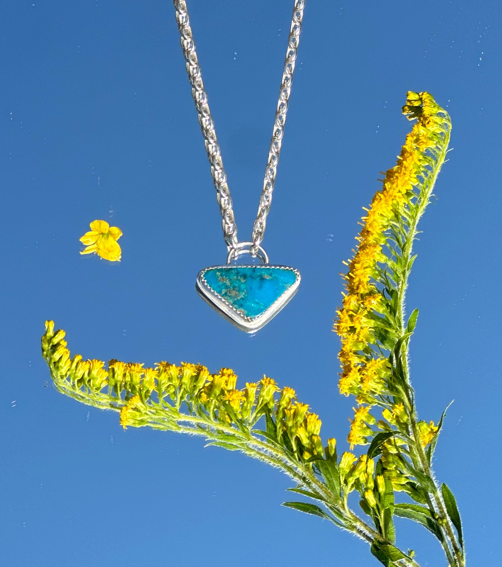 Triangle Turquoise Necklace – The Finishing Stone